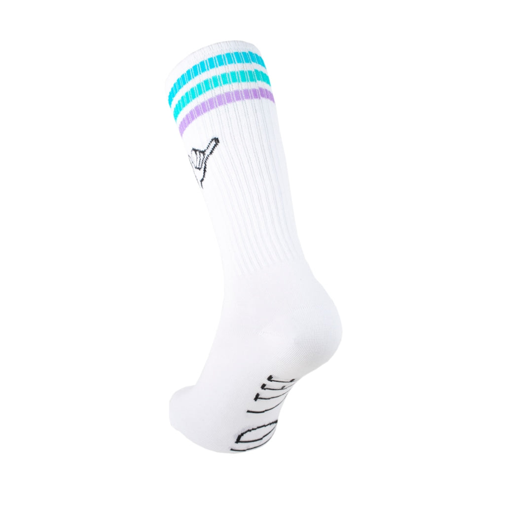 CALCETIN SHAKA STRIPES WHITE – gudlifeshop